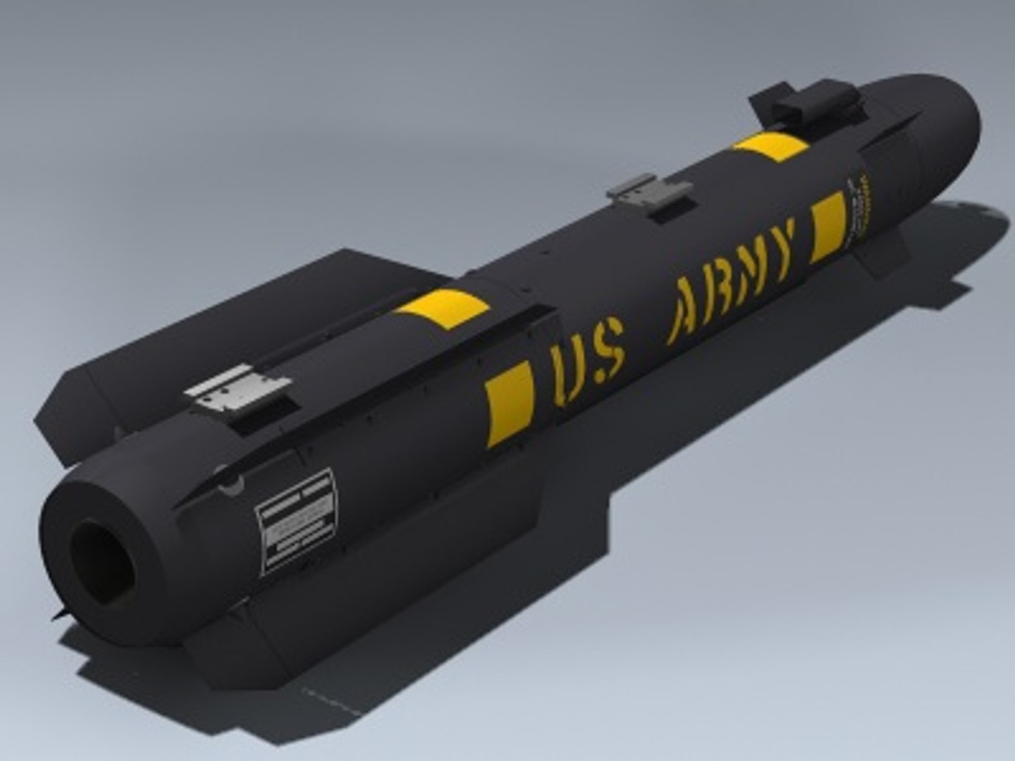 Agm-114a Hellfire Missile 3d Max