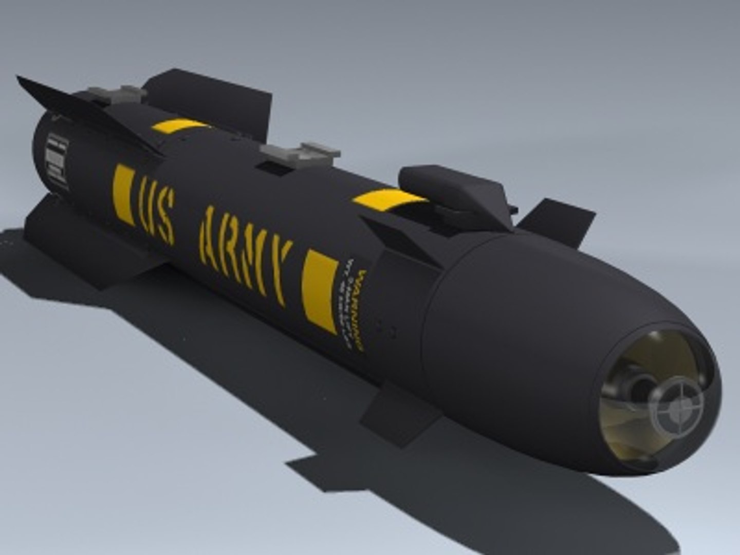 Agm-114a Hellfire Missile 3d Max