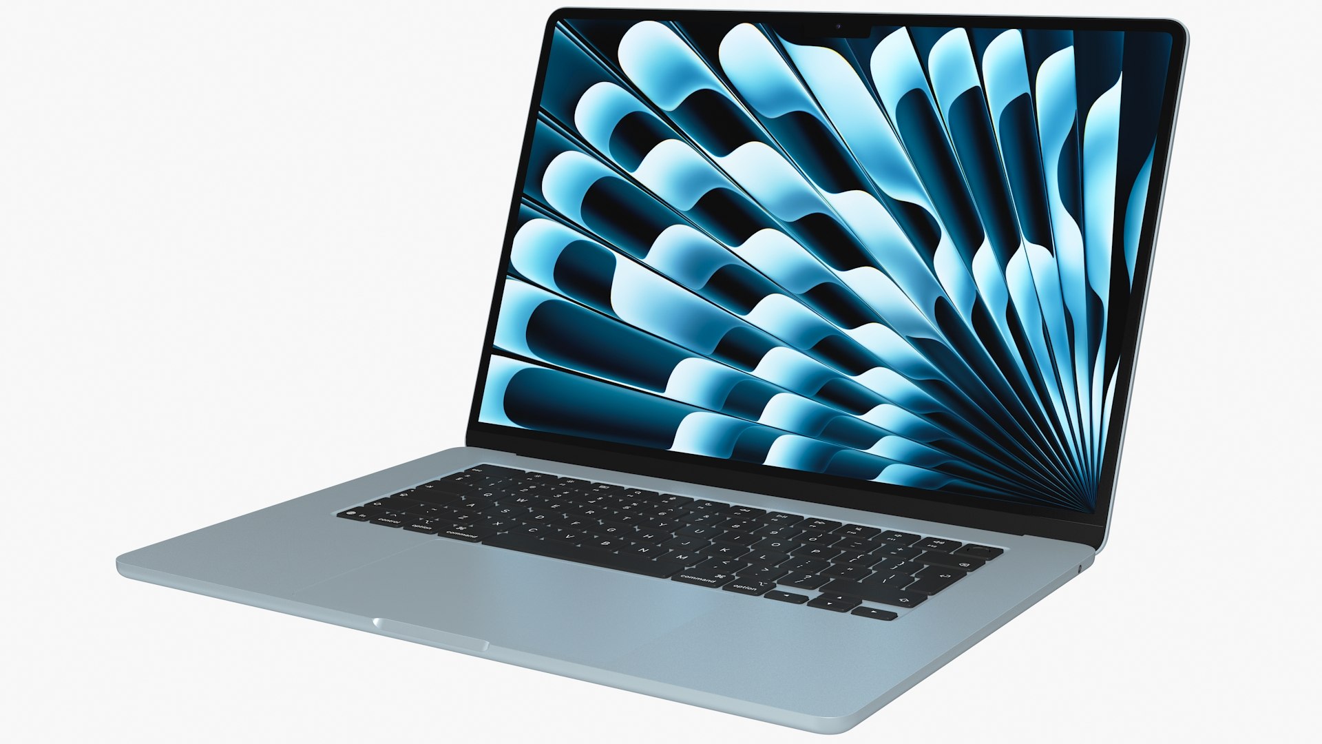 Apple MacBook Air 15 M4 2025 Sky Blue Rigged - TurboSquid 2383323