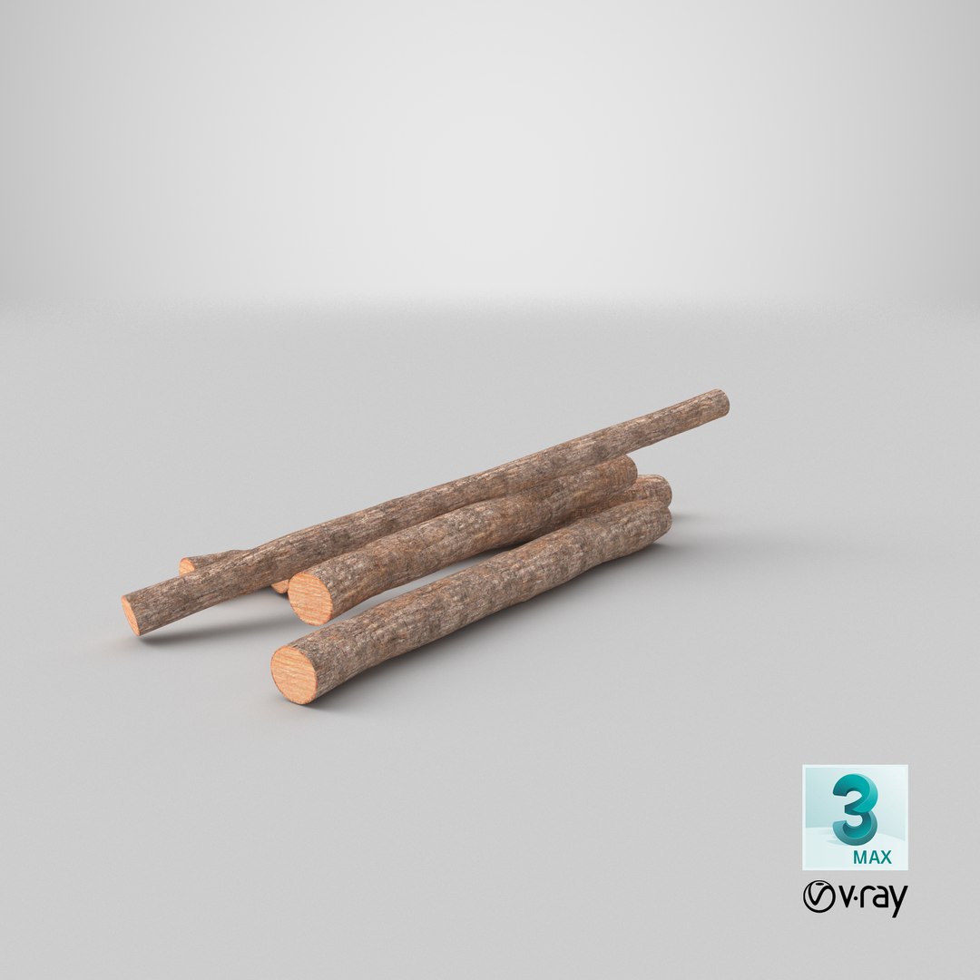 Log Pile Small Medium and Large 01 3D model - TurboSquid 2035375