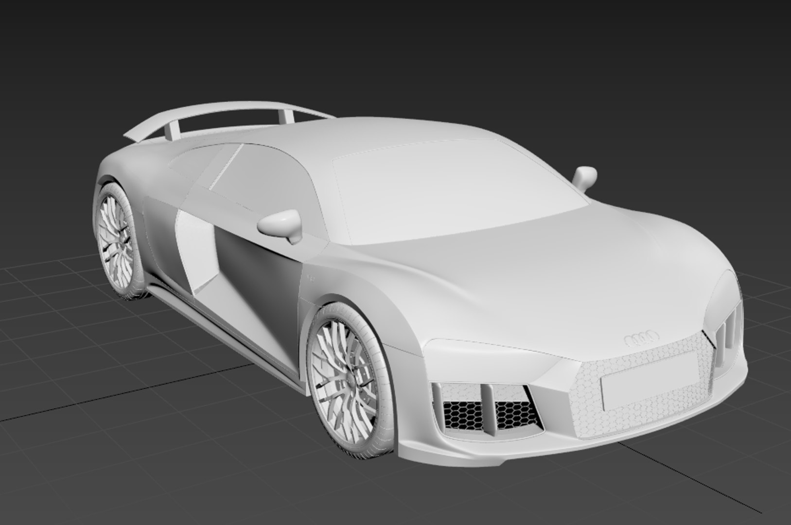 Audi R8 V10 3D Model - TurboSquid 1585756