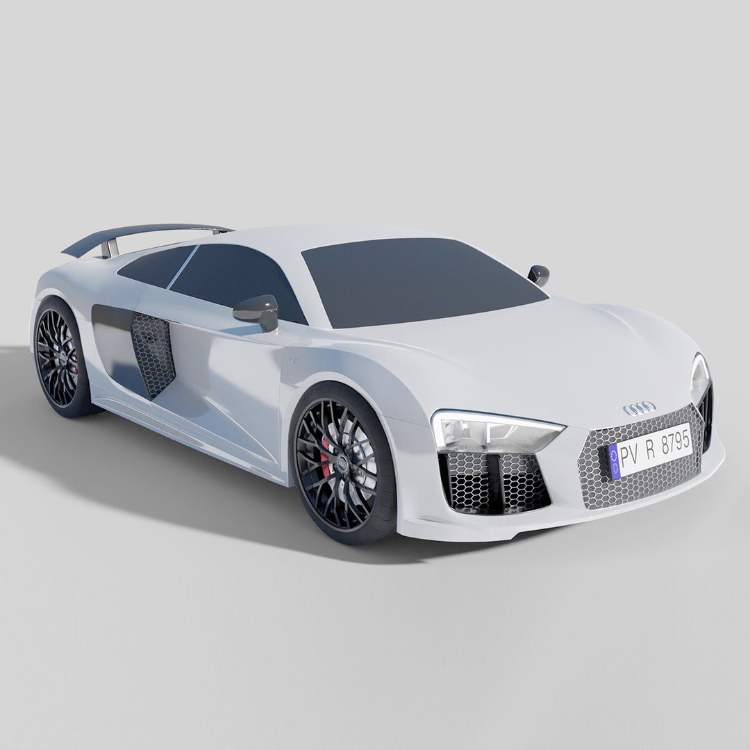 Audi R8 V10 3D Model - TurboSquid 1585756