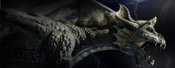 3dsmax sea dragon fantasy