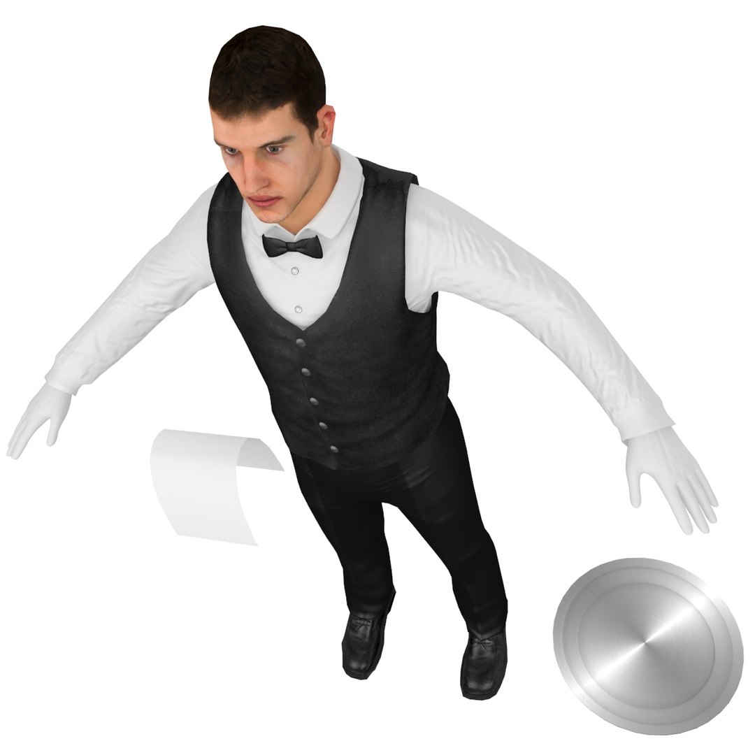 3D Model Waiter Tray - TurboSquid 1314874