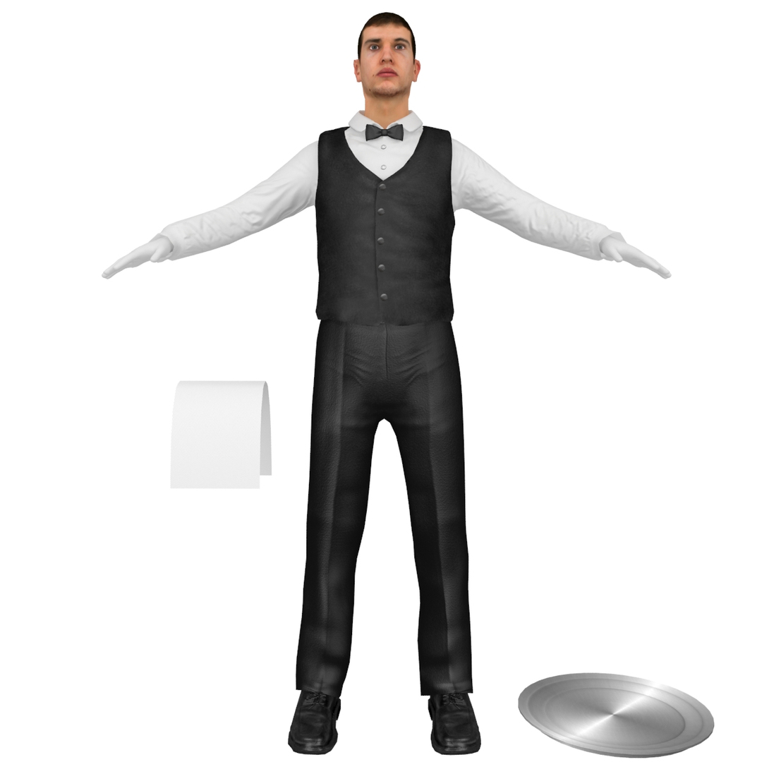 3D model waiter tray - TurboSquid 1314874