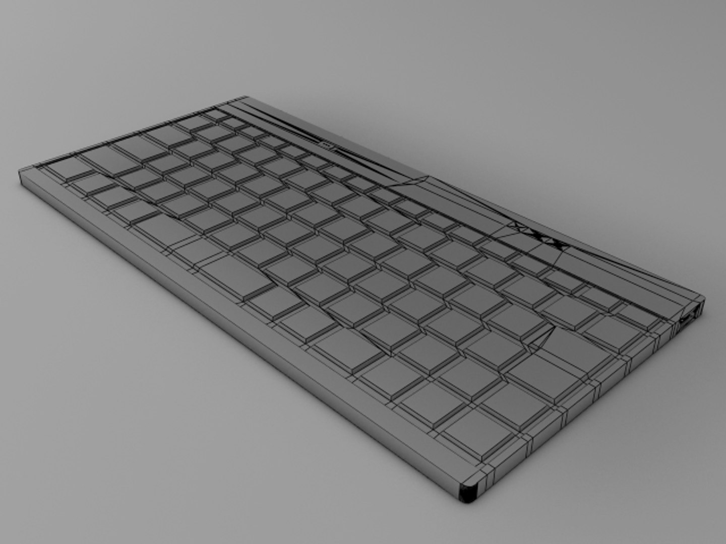 3d Wireless Bluetooth Keyboard Model