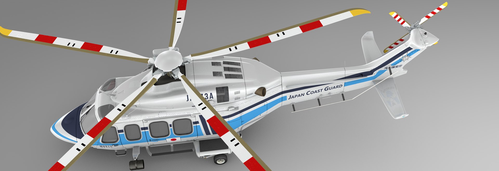 3D AGUSTA Westland AW139 Japan Coast Guard L2128 Model - TurboSquid 2224395