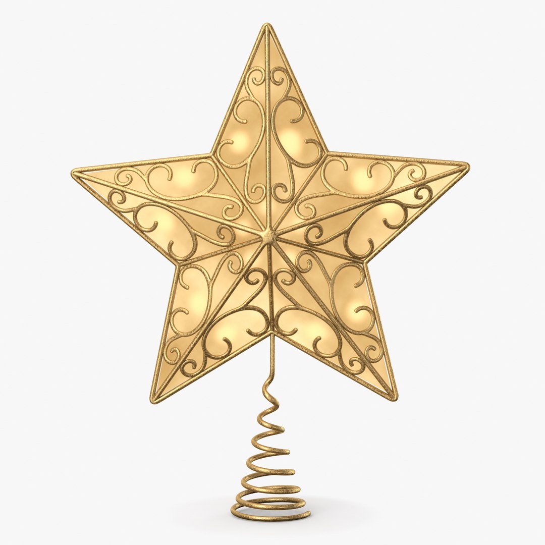 3D Star Topper Tree Model - TurboSquid 1352250
