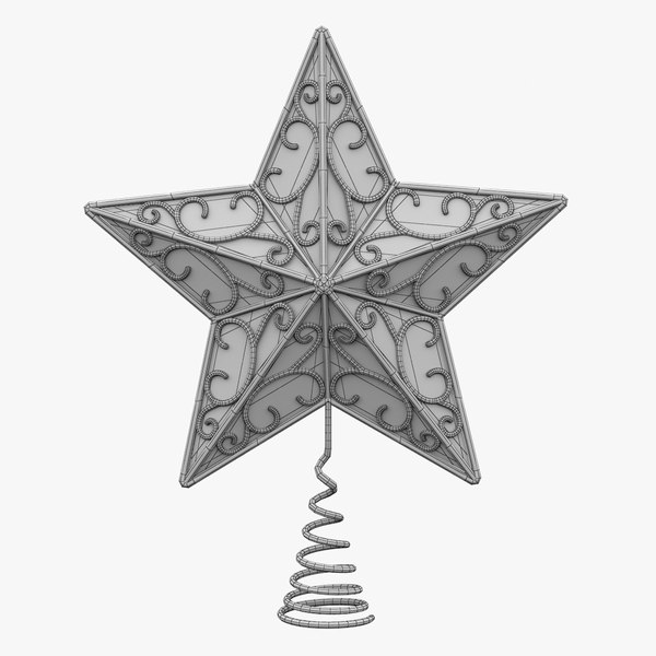 3D star topper tree model - TurboSquid 1352250