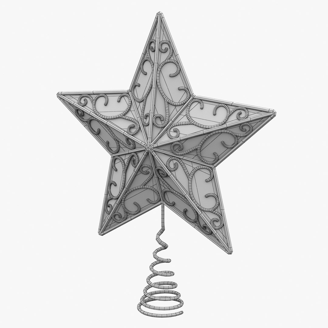 3D Star Topper Tree Model - TurboSquid 1352250