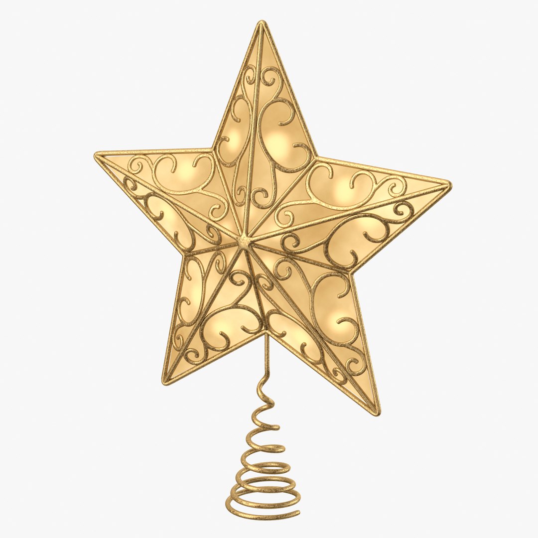 3D star topper tree model - TurboSquid 1352250