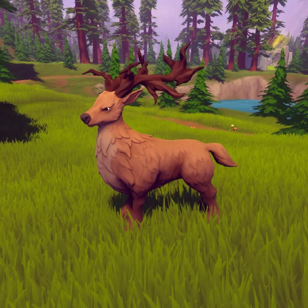 3D модель Stylized Stag Animal Rigged - TurboSquid 2037031