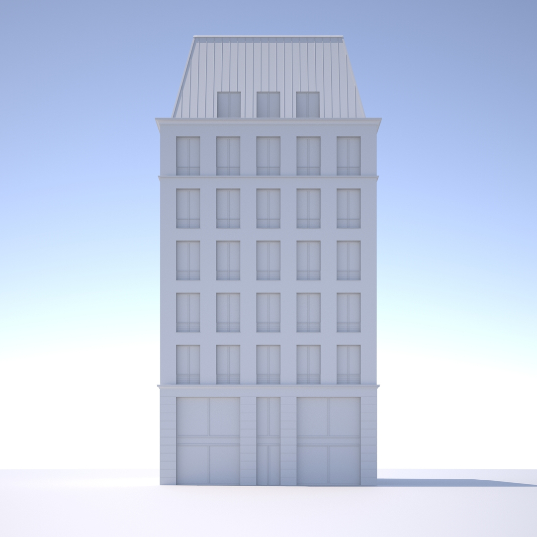Modern Office Building 3d Obj