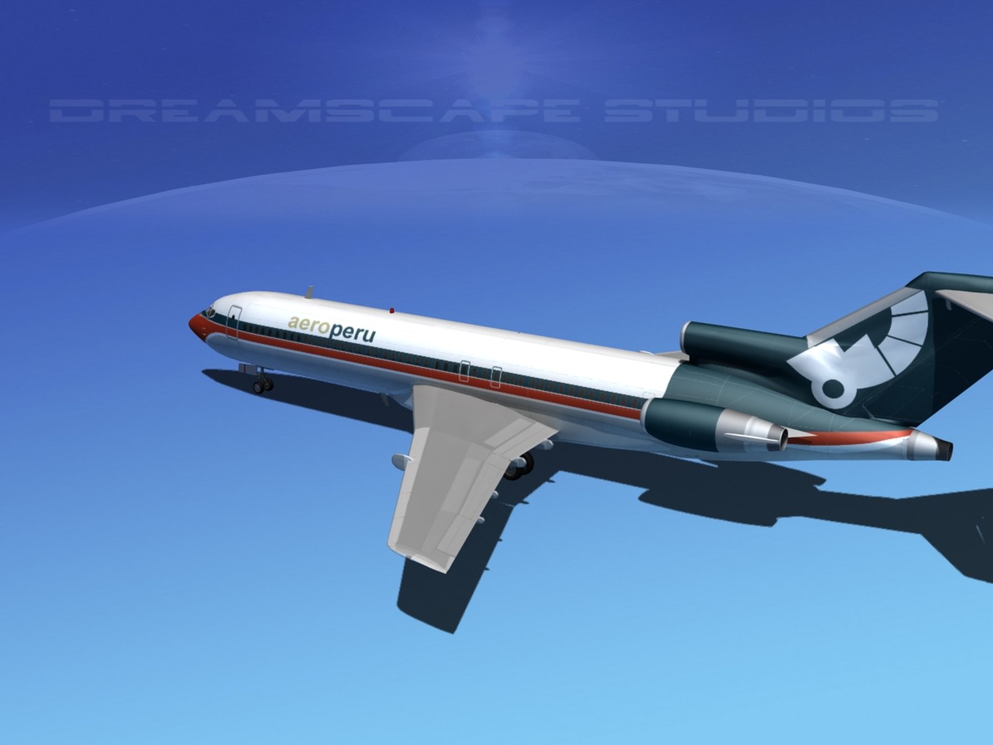 3d Boeing 727 727-200 Model