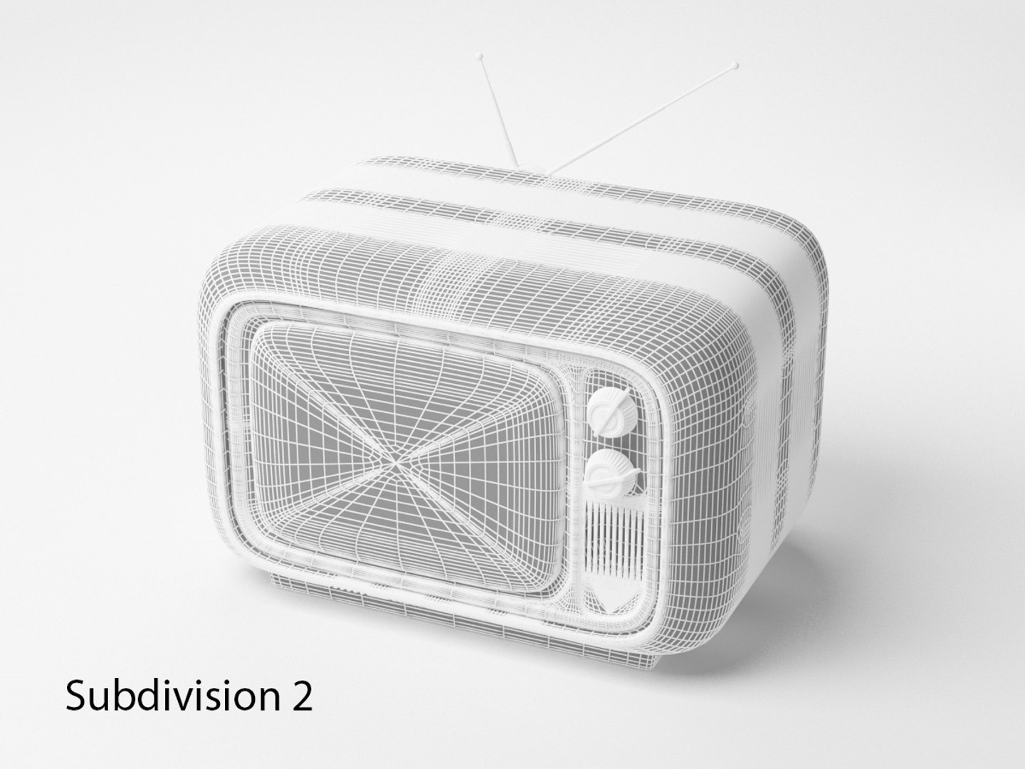 Retro Tv 3d Max