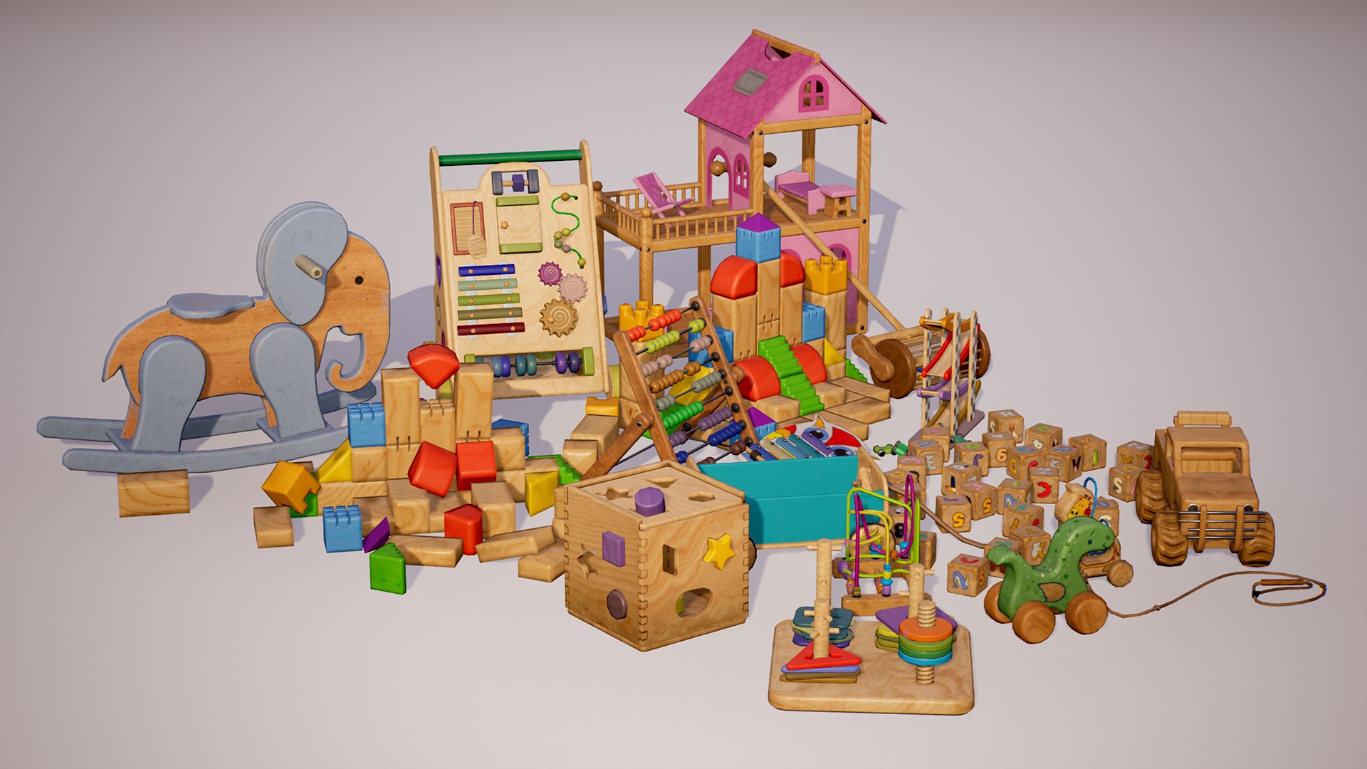 Pack Toy 3D Model - TurboSquid 1596741
