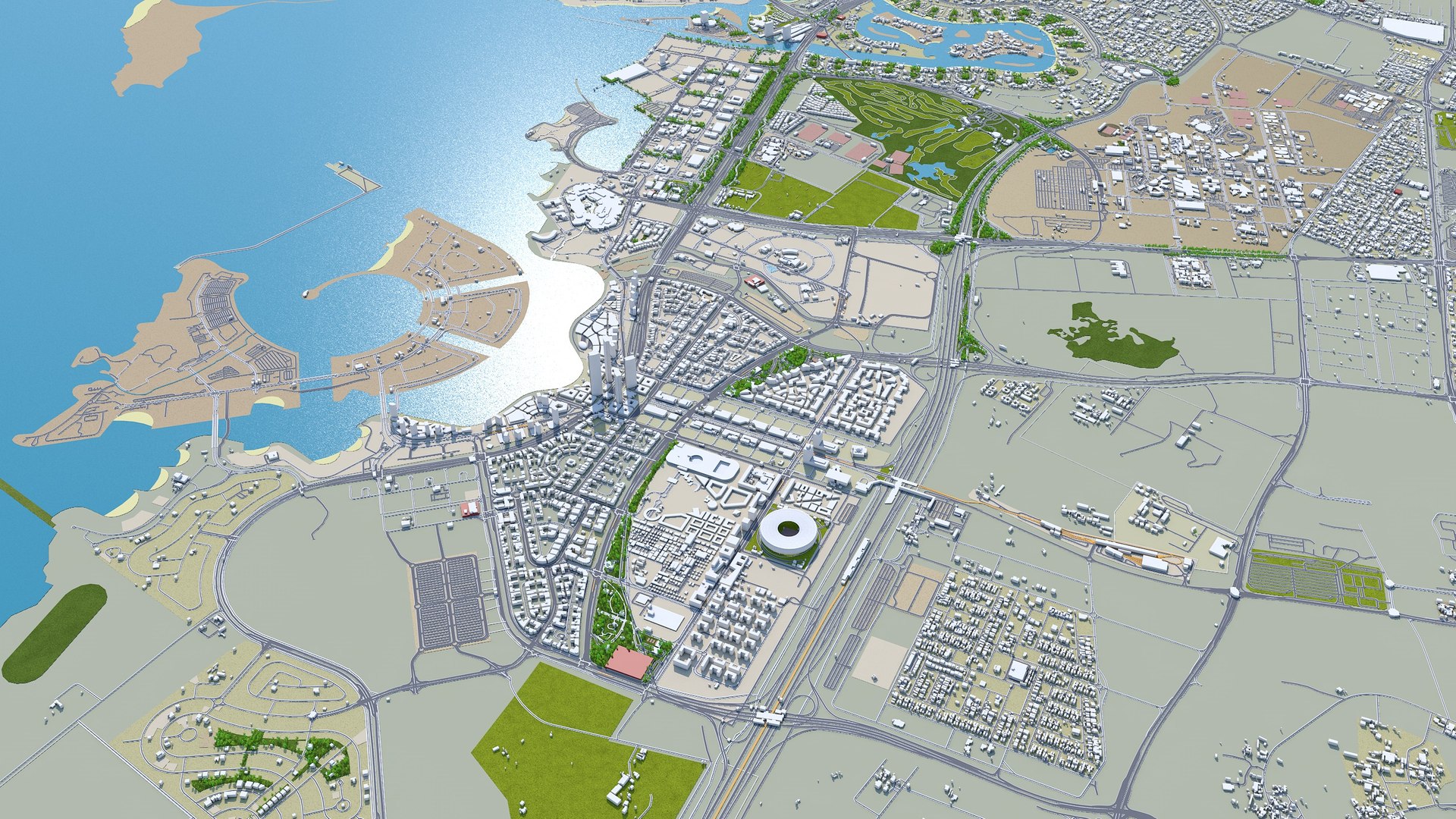 3D Lusail Qatar Model - TurboSquid 2042504