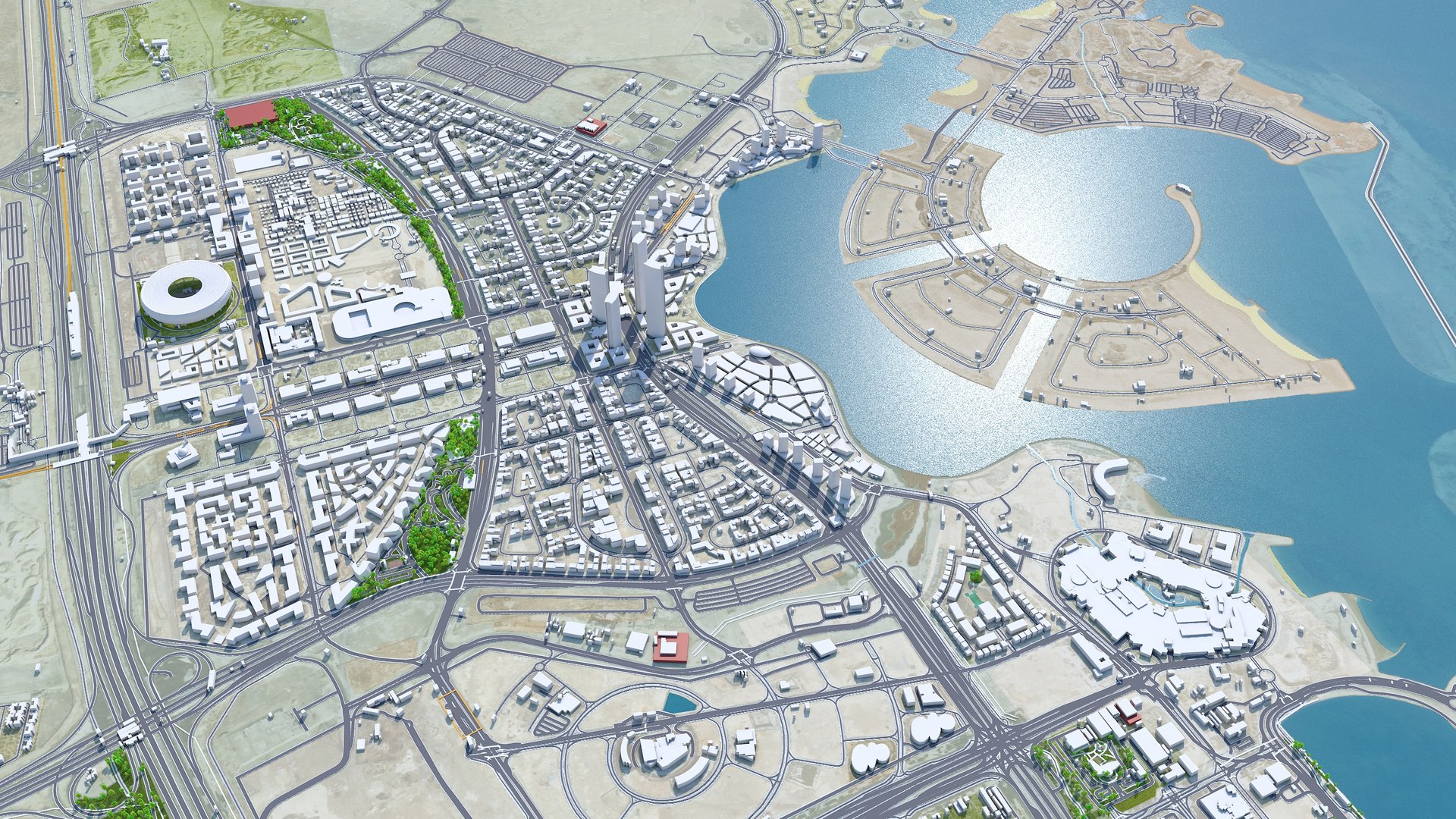 3D Lusail Qatar Model - TurboSquid 2042504