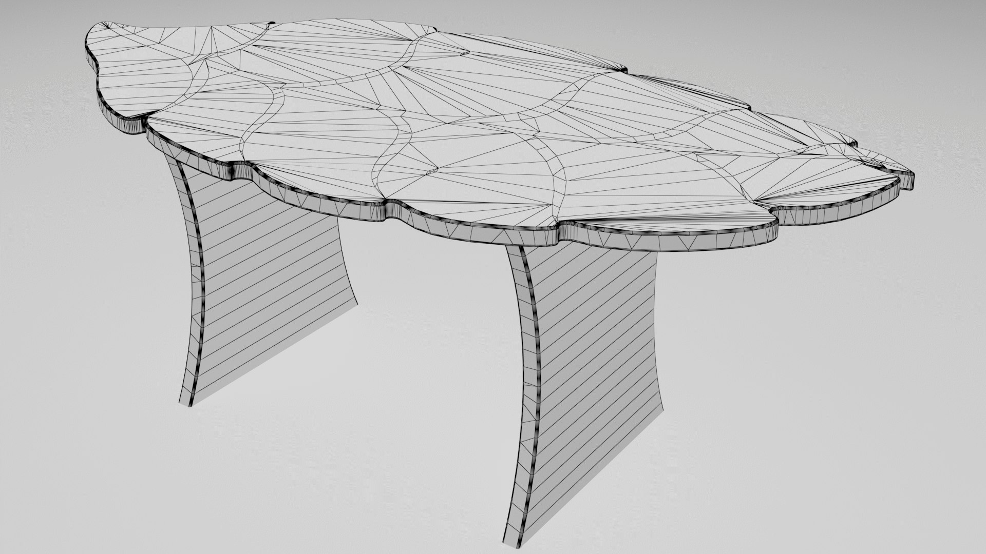 3D nature extravagant leaf table model - TurboSquid 1564185