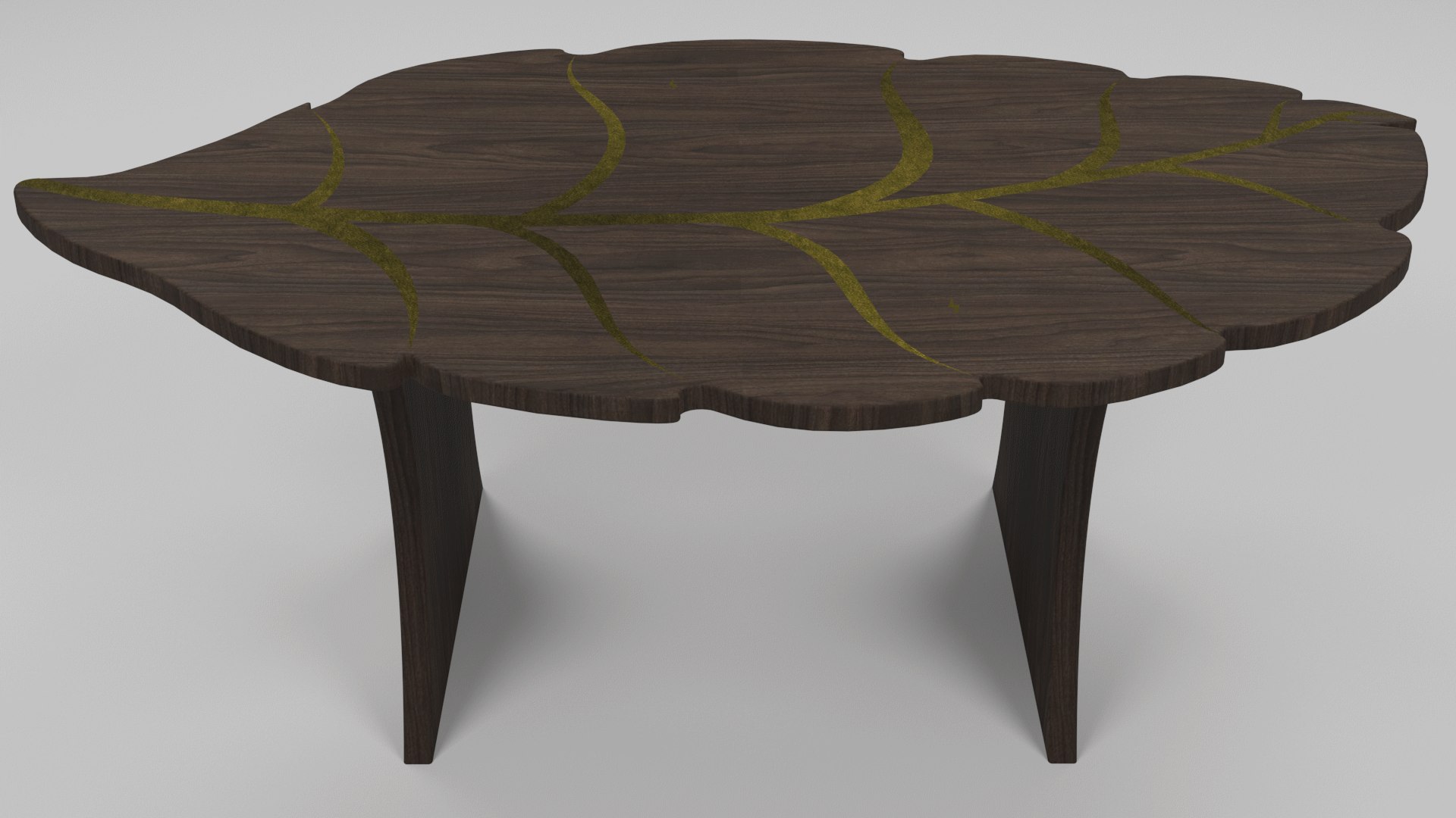3D nature extravagant leaf table model - TurboSquid 1564185