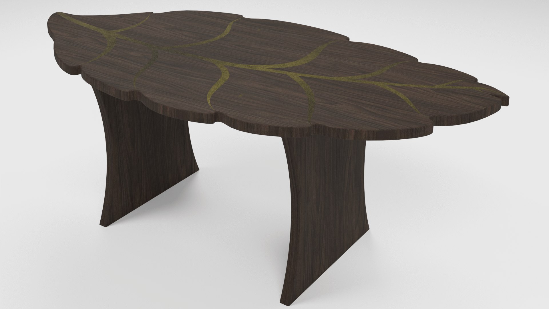 3D nature extravagant leaf table model - TurboSquid 1564185