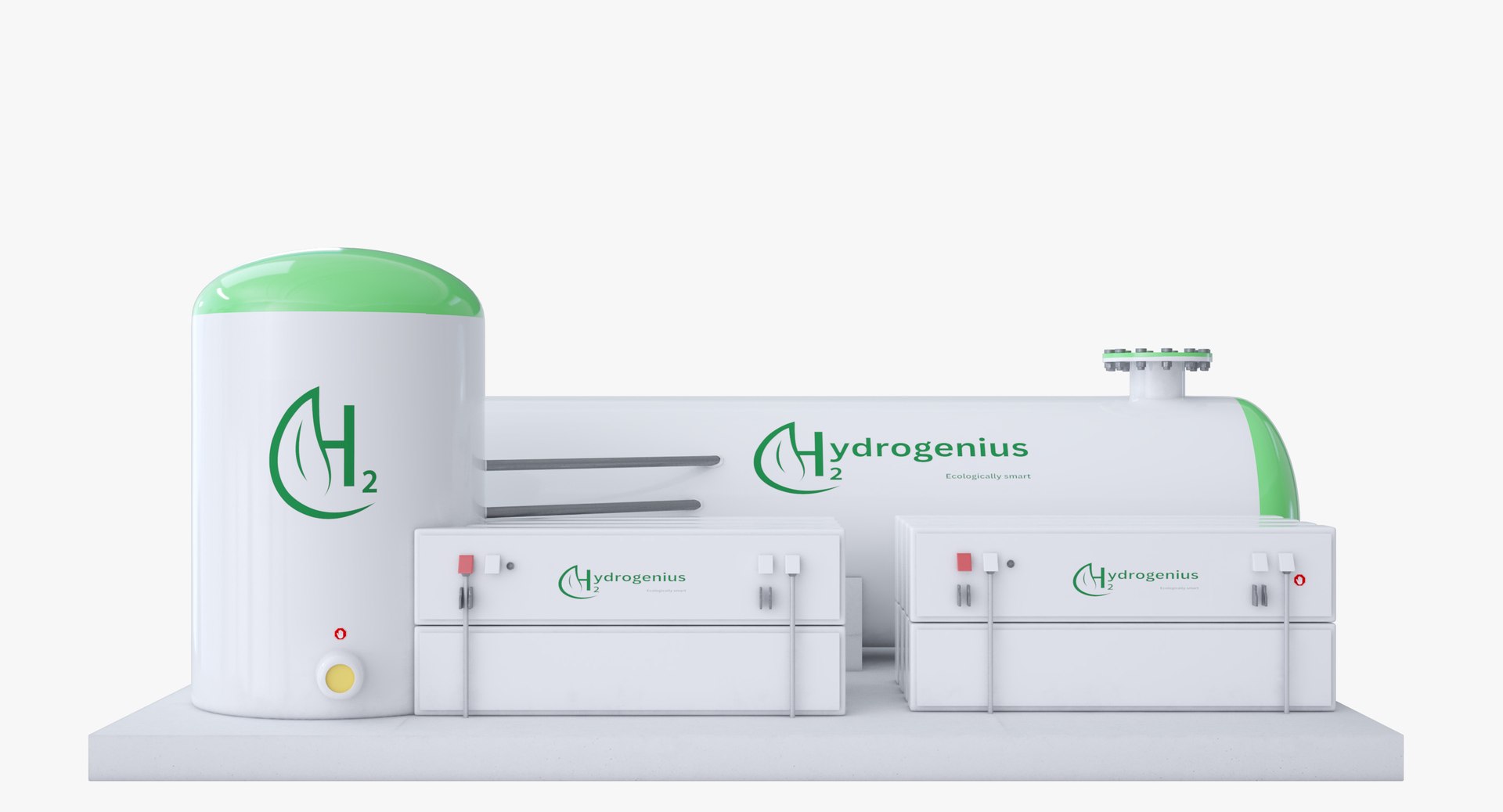 3D H2 Green Hydrogen Tank Station 3D - TurboSquid 2147107