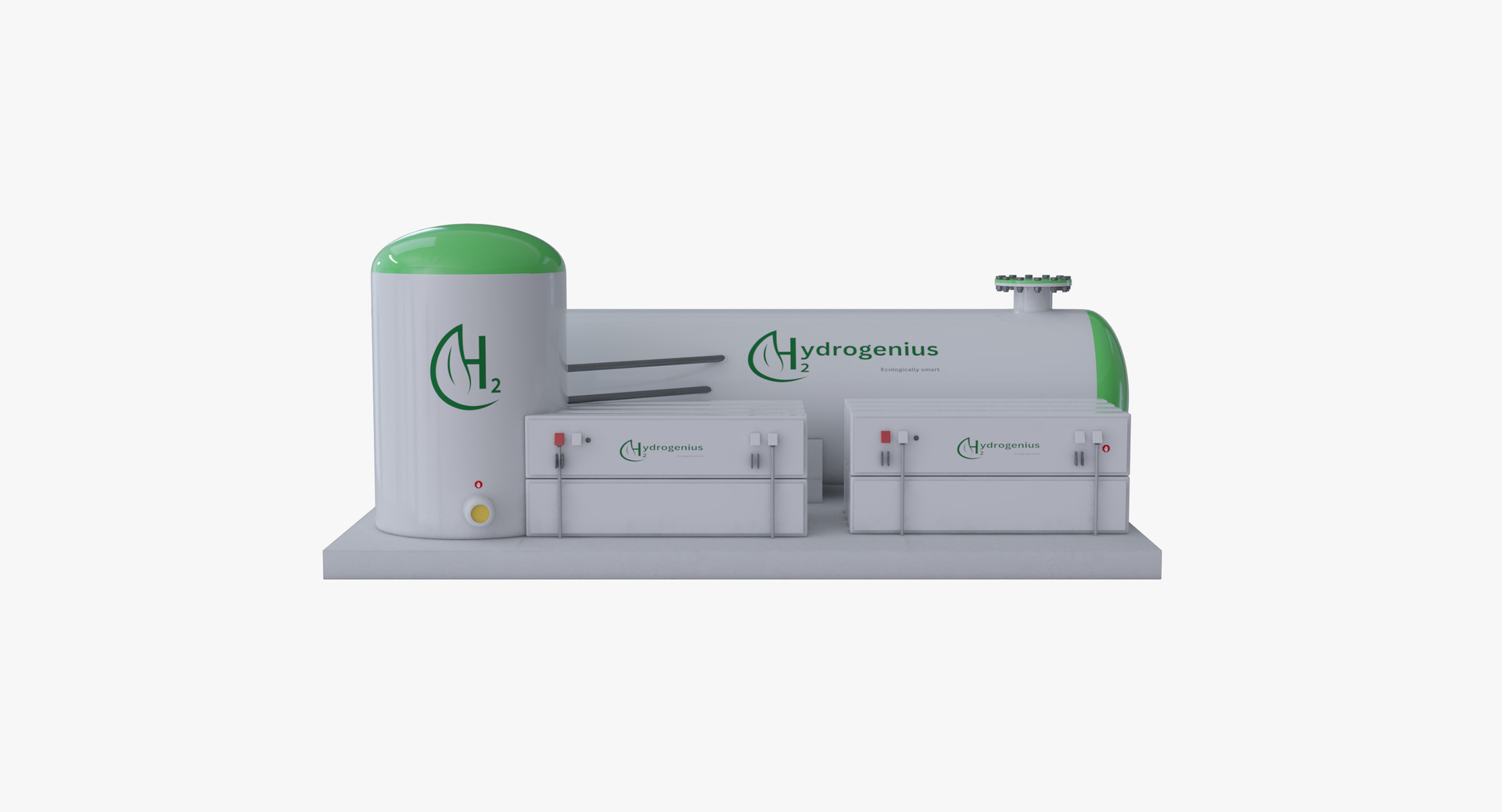 3D H2 Green Hydrogen Tank Station 3D - TurboSquid 2147107