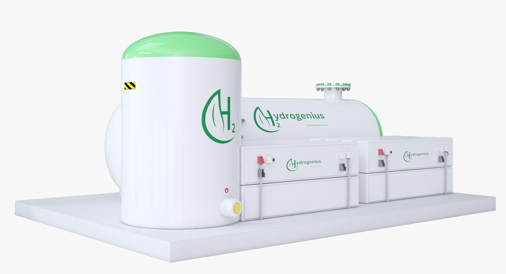 3D H2 Green Hydrogen Tank Station 3D - TurboSquid 2147107