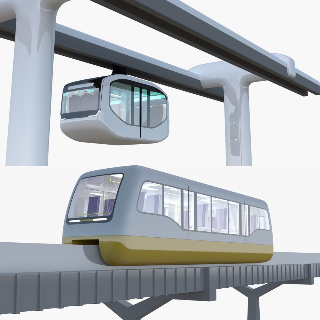 Elevated Trains Collection 3D Model - TurboSquid 1930155