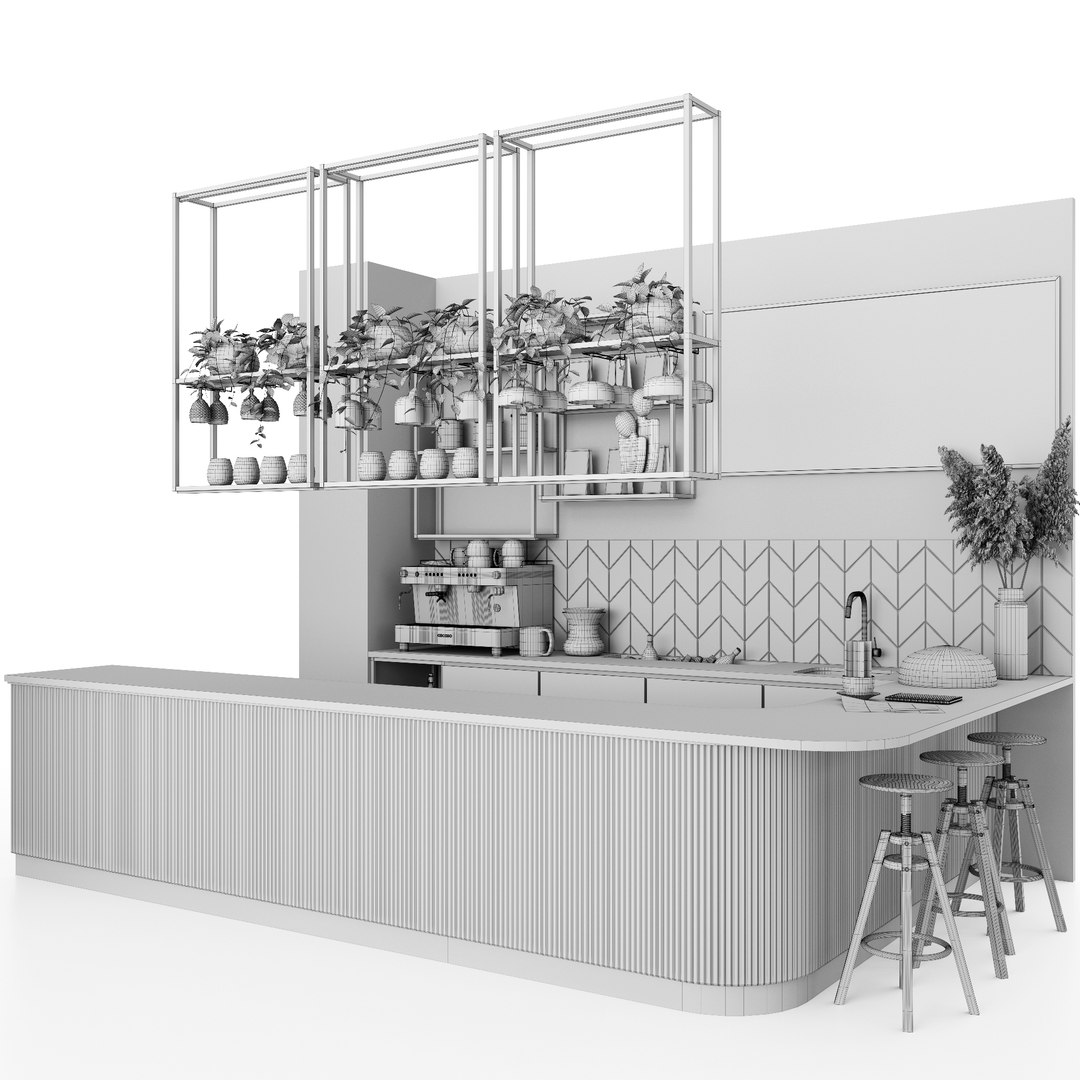 Cafe - Coffee House Model - TurboSquid 1916632