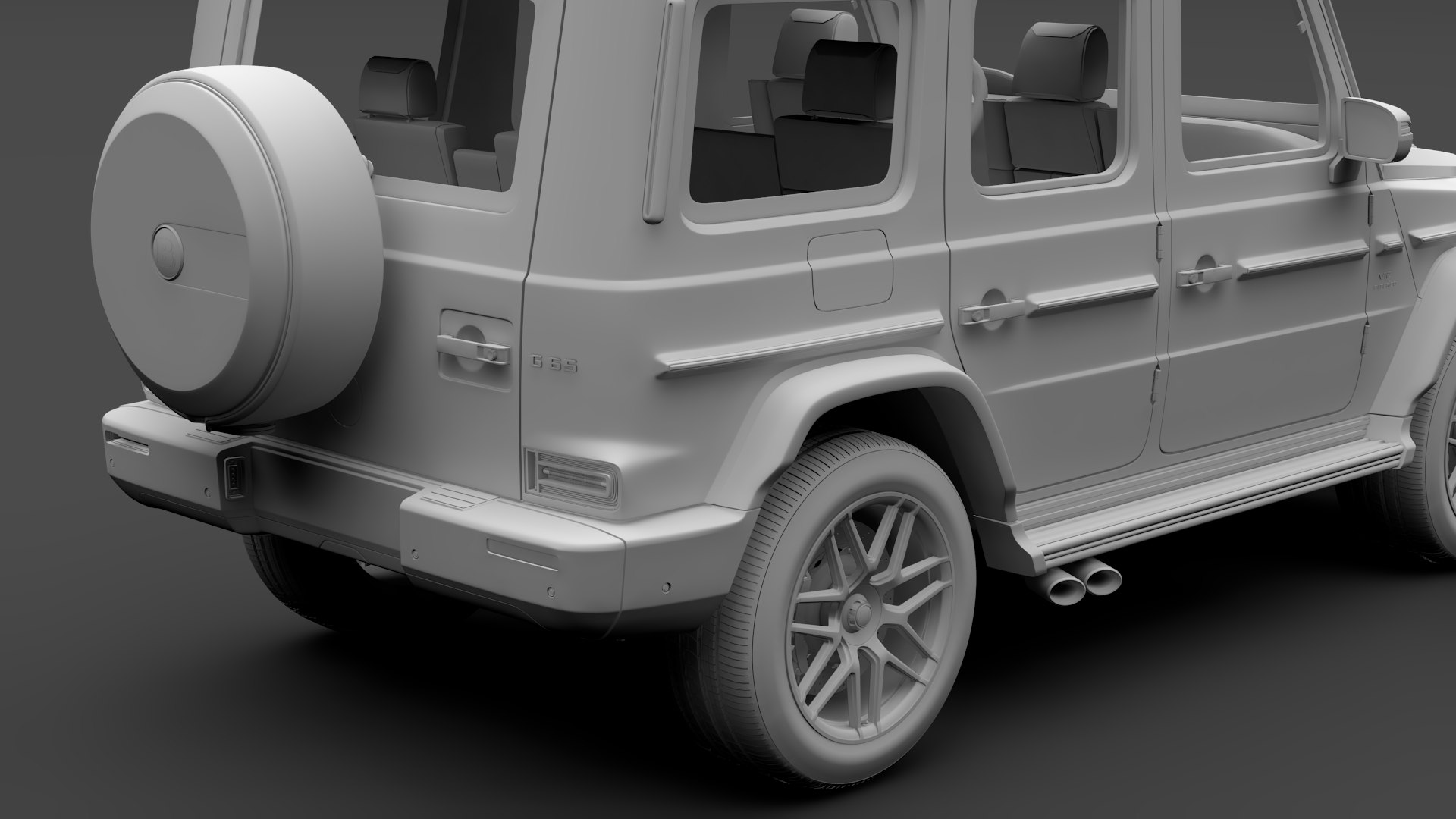 Brabus G 65 W464 3D Model - TurboSquid 1312781