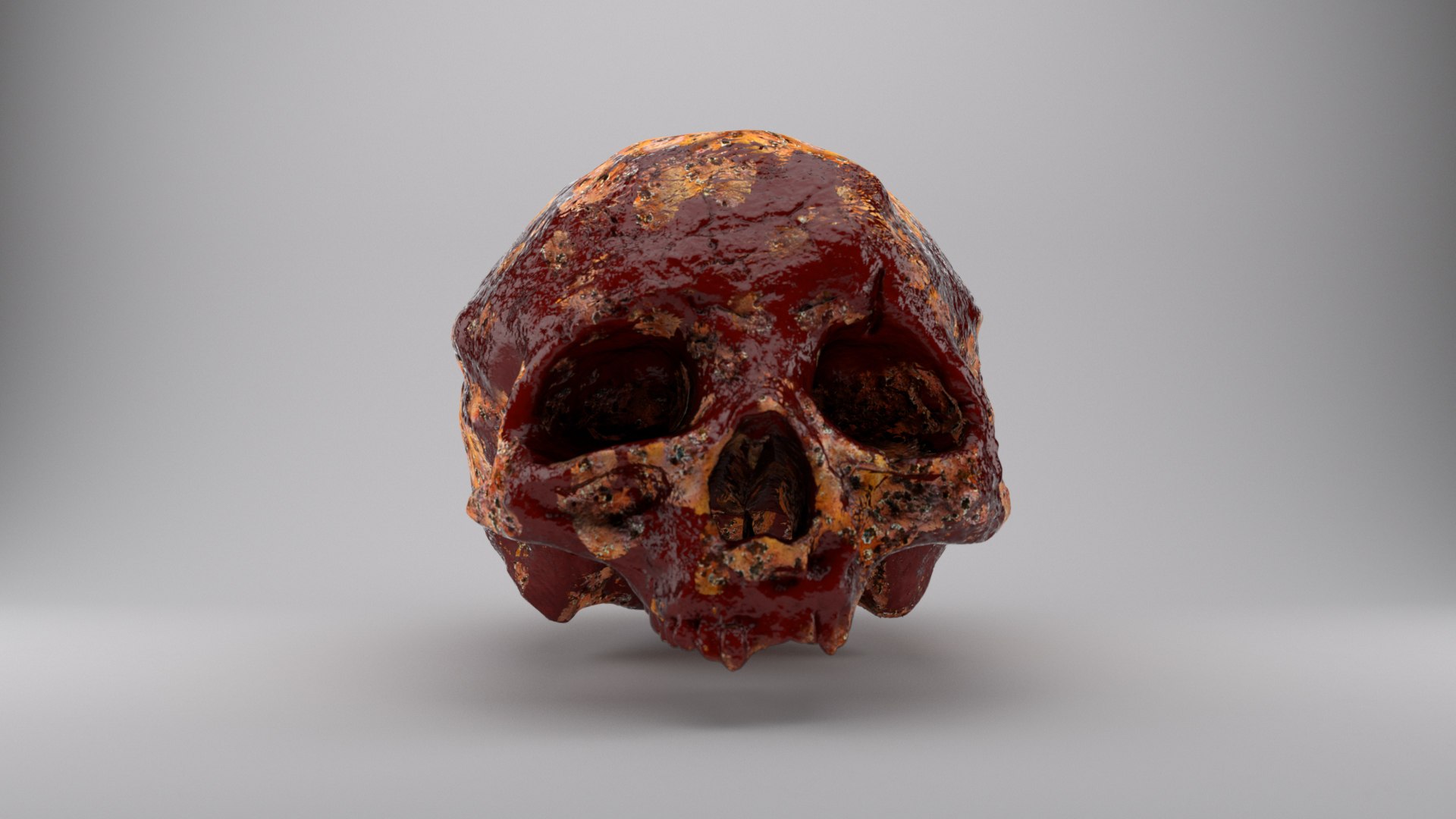 3D Horror Human Skull - TurboSquid 2085342