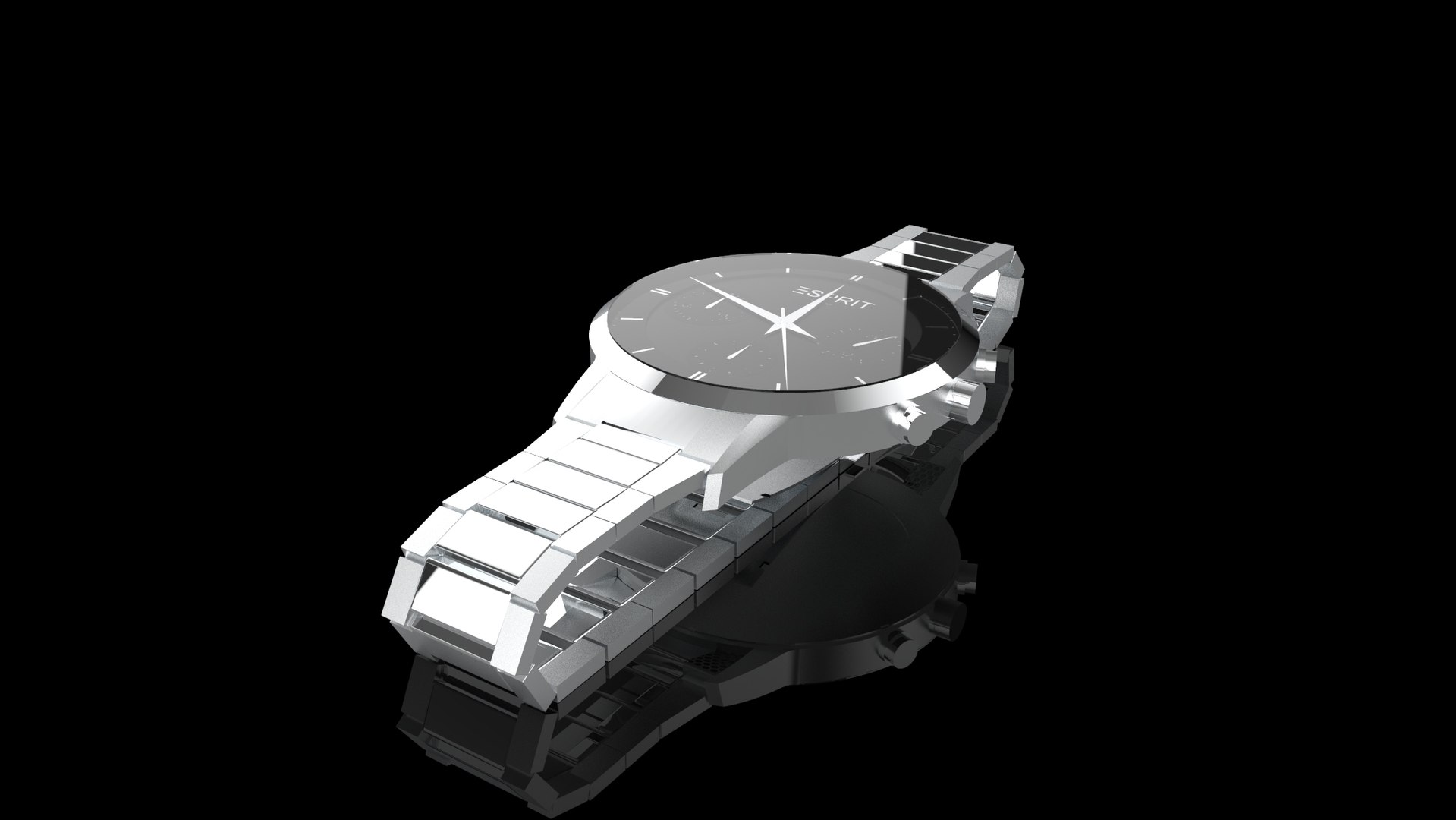 Realistic Men Watch 40mm 3D Model - TurboSquid 1361729