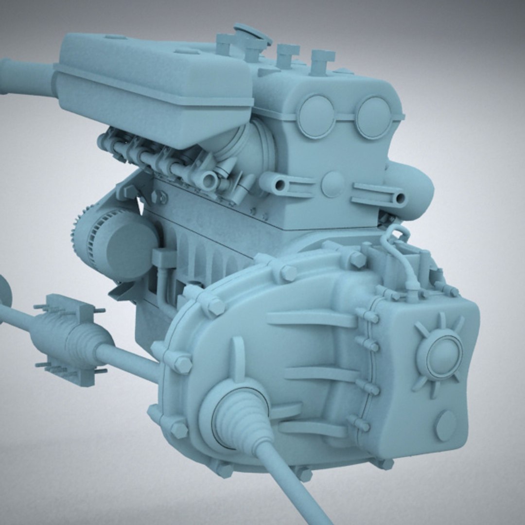 Generic Engine 3d Model