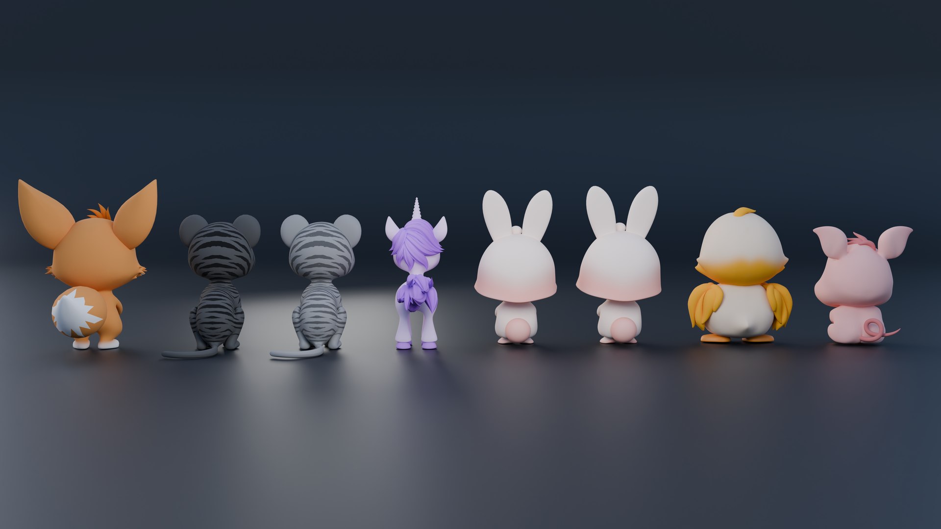 Cute Character Pack 3D Model - TurboSquid 2249933
