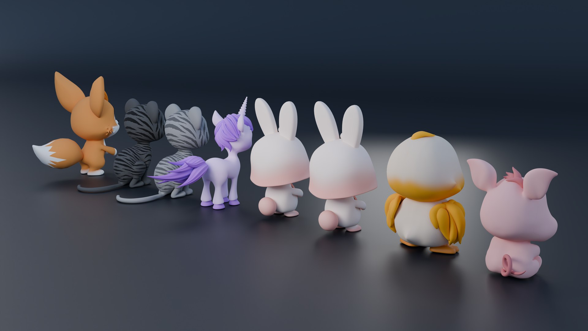 Cute Character Pack 3D Model - TurboSquid 2249933
