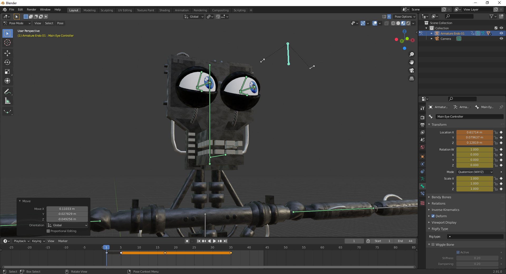3D Fnaf 1 Endoskeleton Model - TurboSquid 2119505