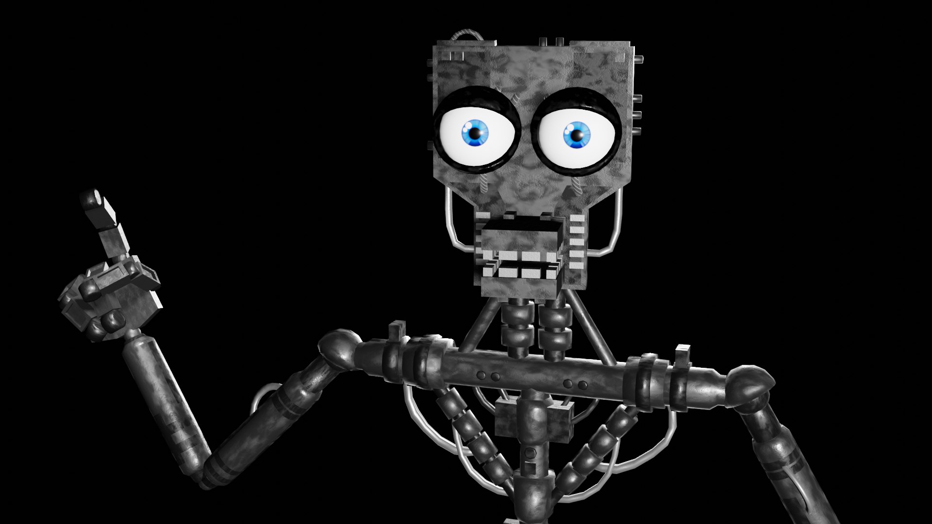 3D Fnaf 1 Endoskeleton Model - TurboSquid 2119505