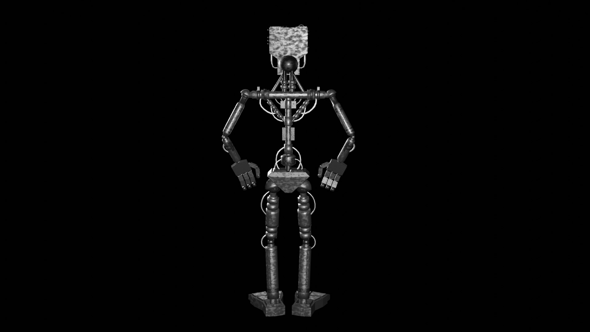 3D Fnaf 1 Endoskeleton Model - TurboSquid 2119505