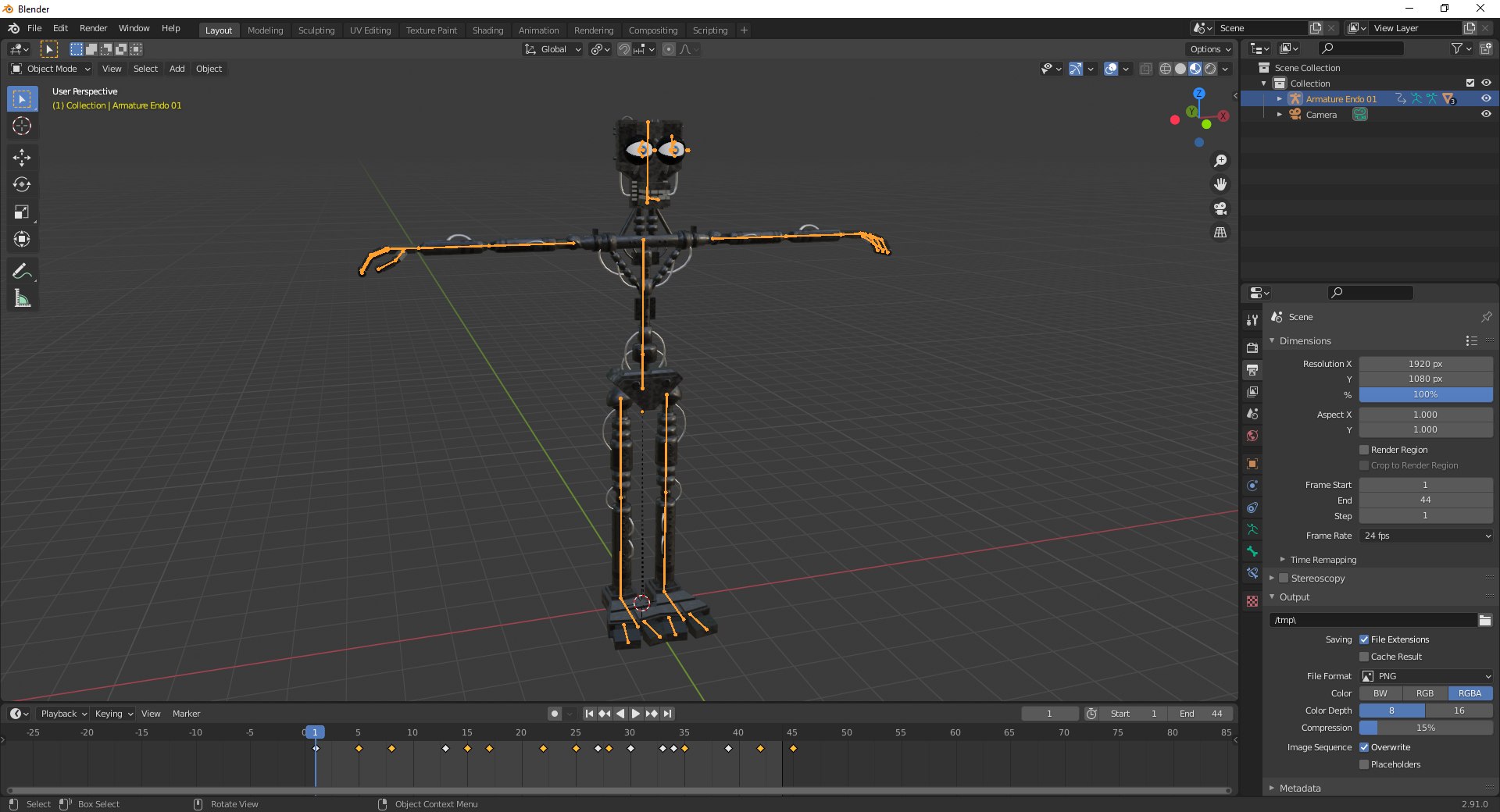 3D Fnaf 1 Endoskeleton Model - TurboSquid 2119505