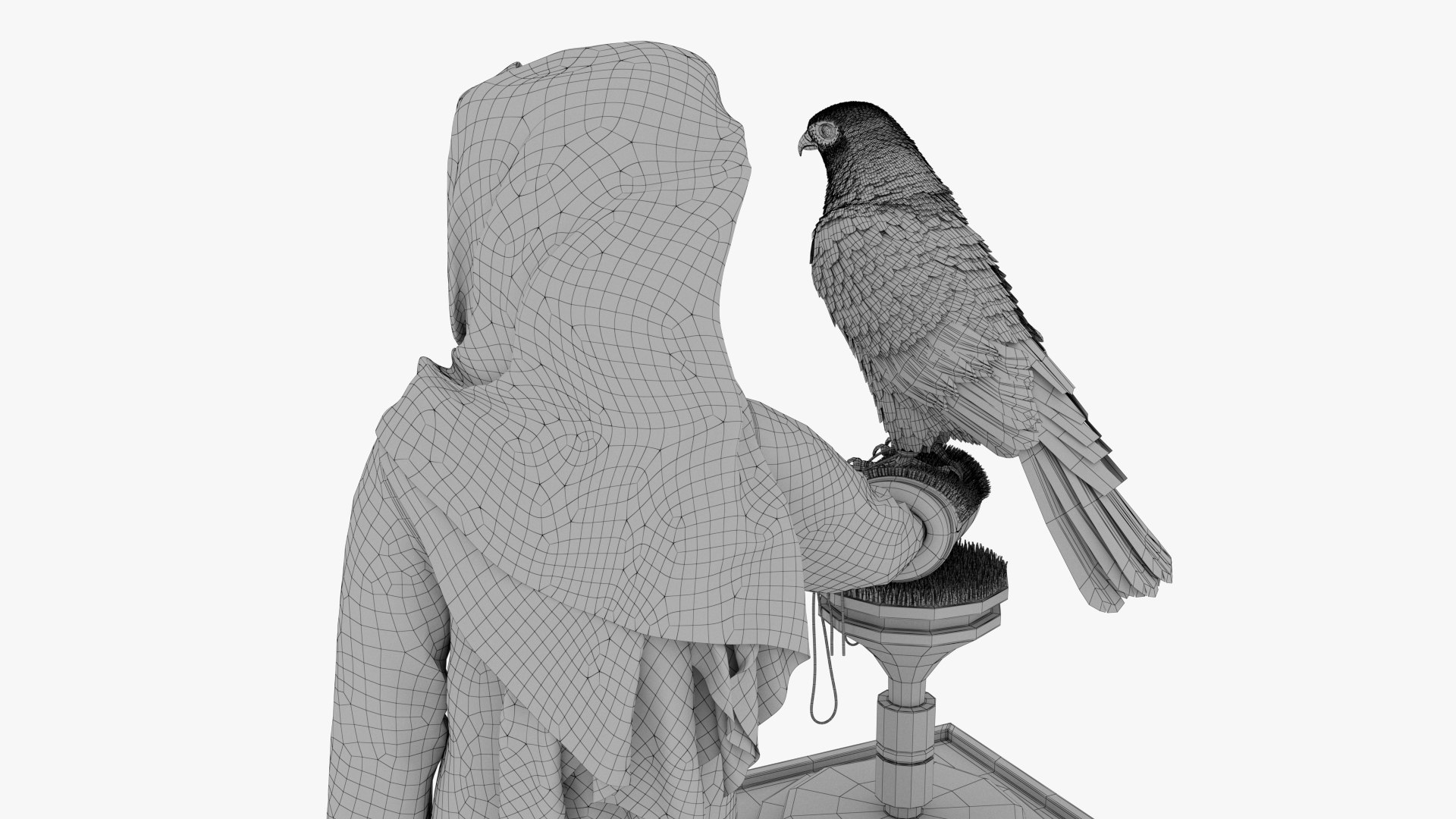 Arab Boy With Falcon 3D Model - TurboSquid 2185727