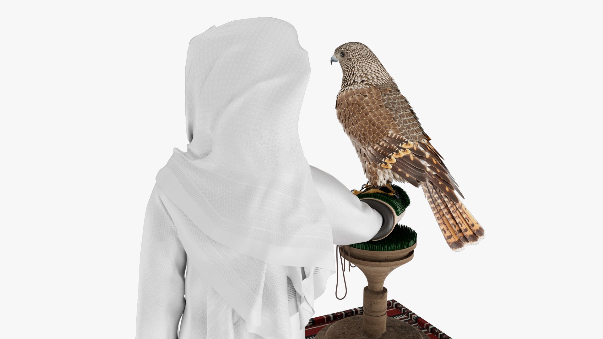 Arab Boy With Falcon 3D Model - TurboSquid 2185727