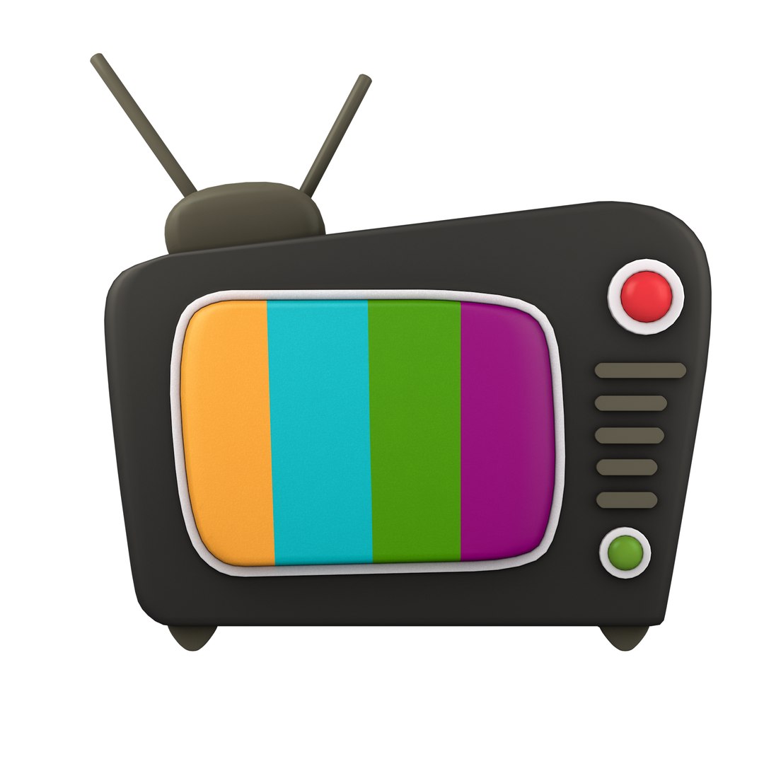 3D Cartoon Television - TurboSquid 1470518