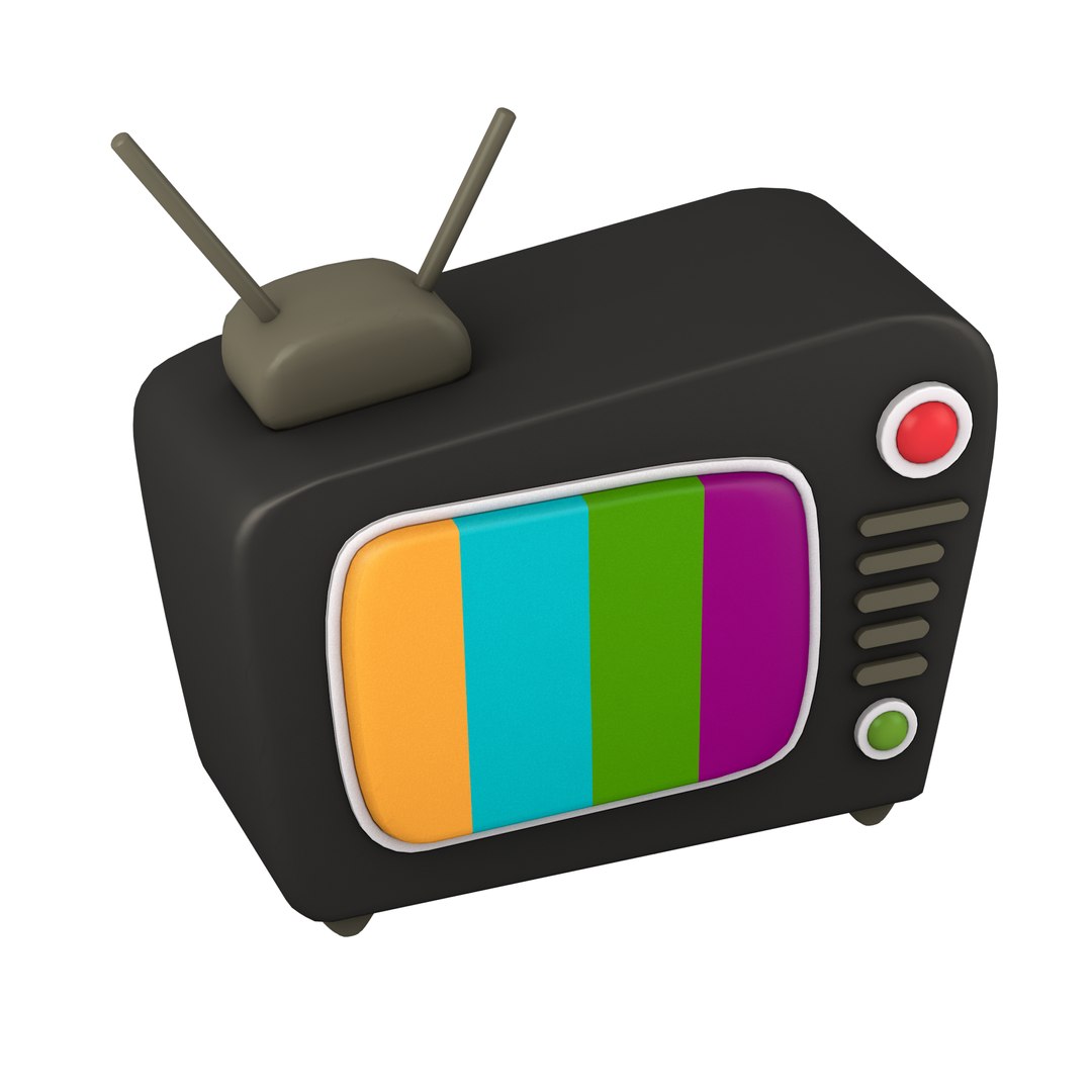 3D Cartoon Television - TurboSquid 1470518
