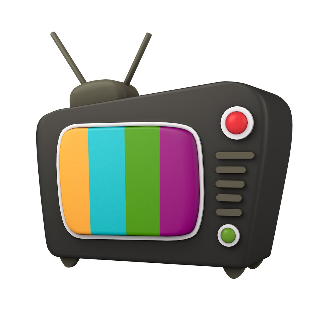 3D Cartoon Television - TurboSquid 1470518