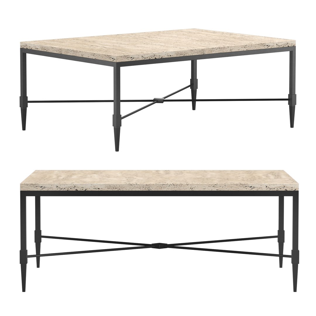 3D Cassis Rectangular Coffee Table Model - TurboSquid 2188443