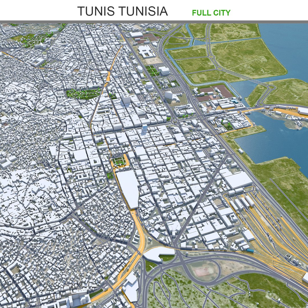Tunis Tunisia 3D Model - TurboSquid 2154662