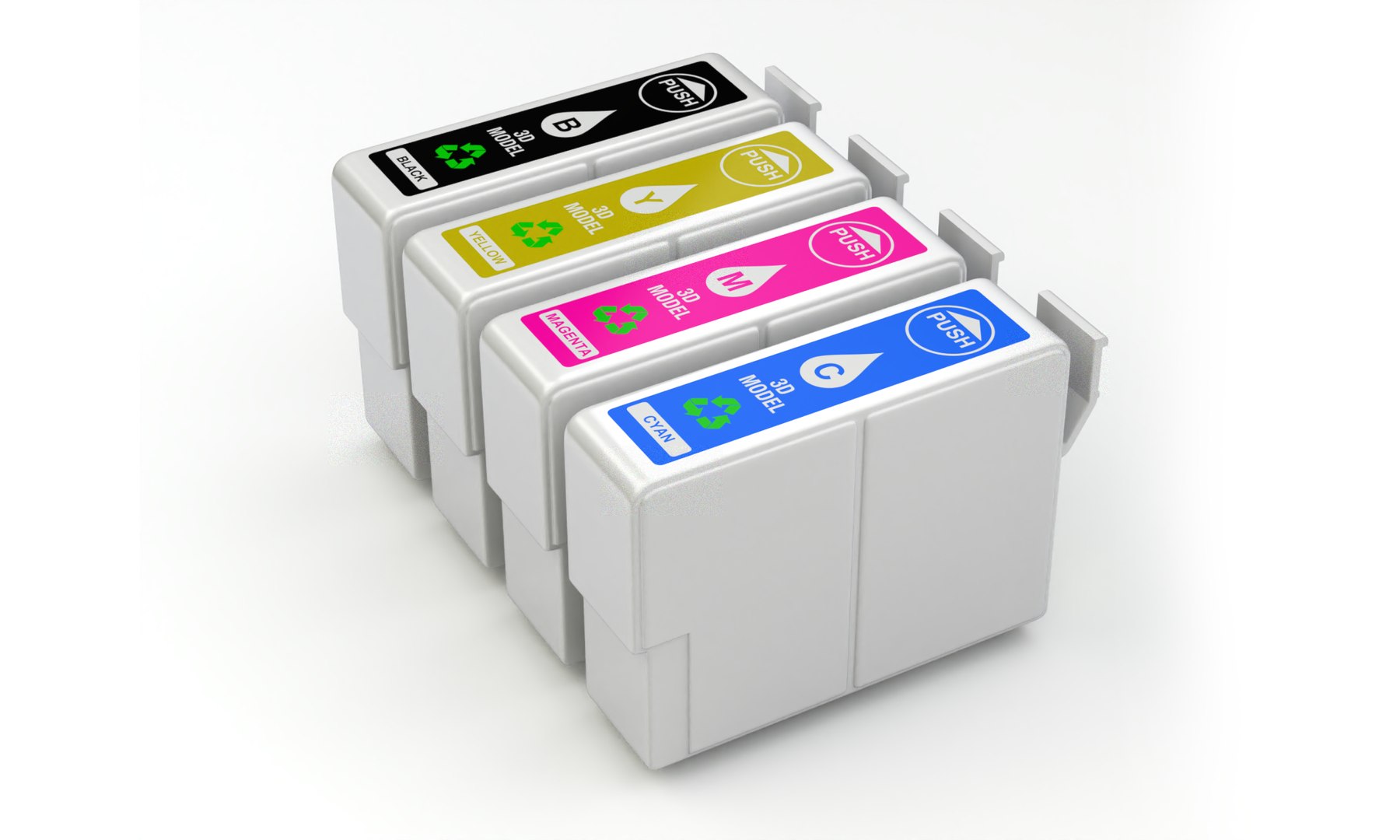 3D Cartridge Set - TurboSquid 2124277