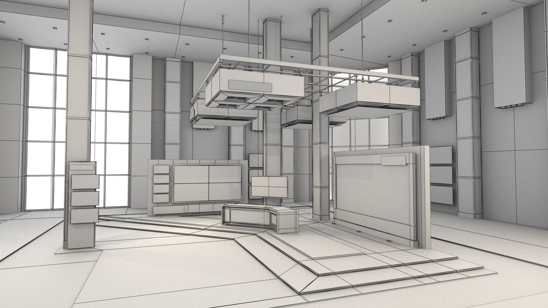 3D Virtual Set News Studio - TurboSquid 1487494