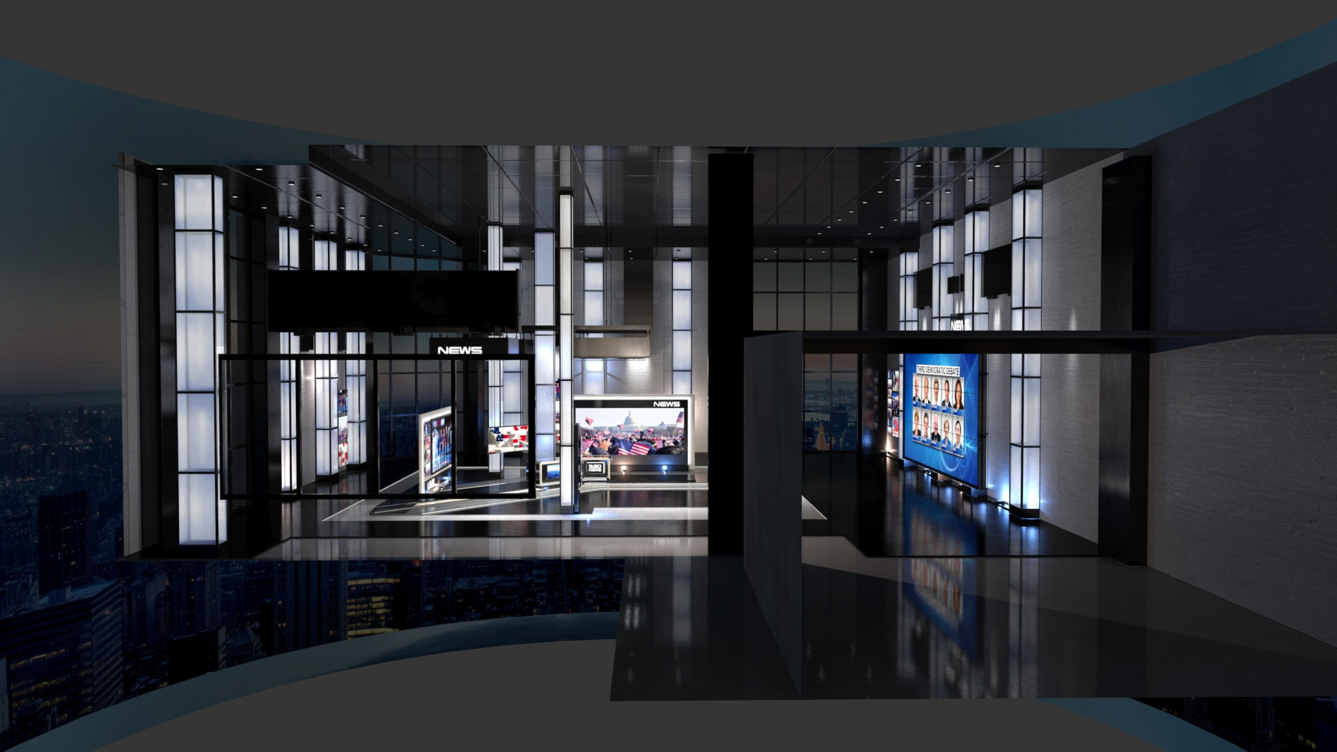 3D Virtual Set News Studio - TurboSquid 1487494